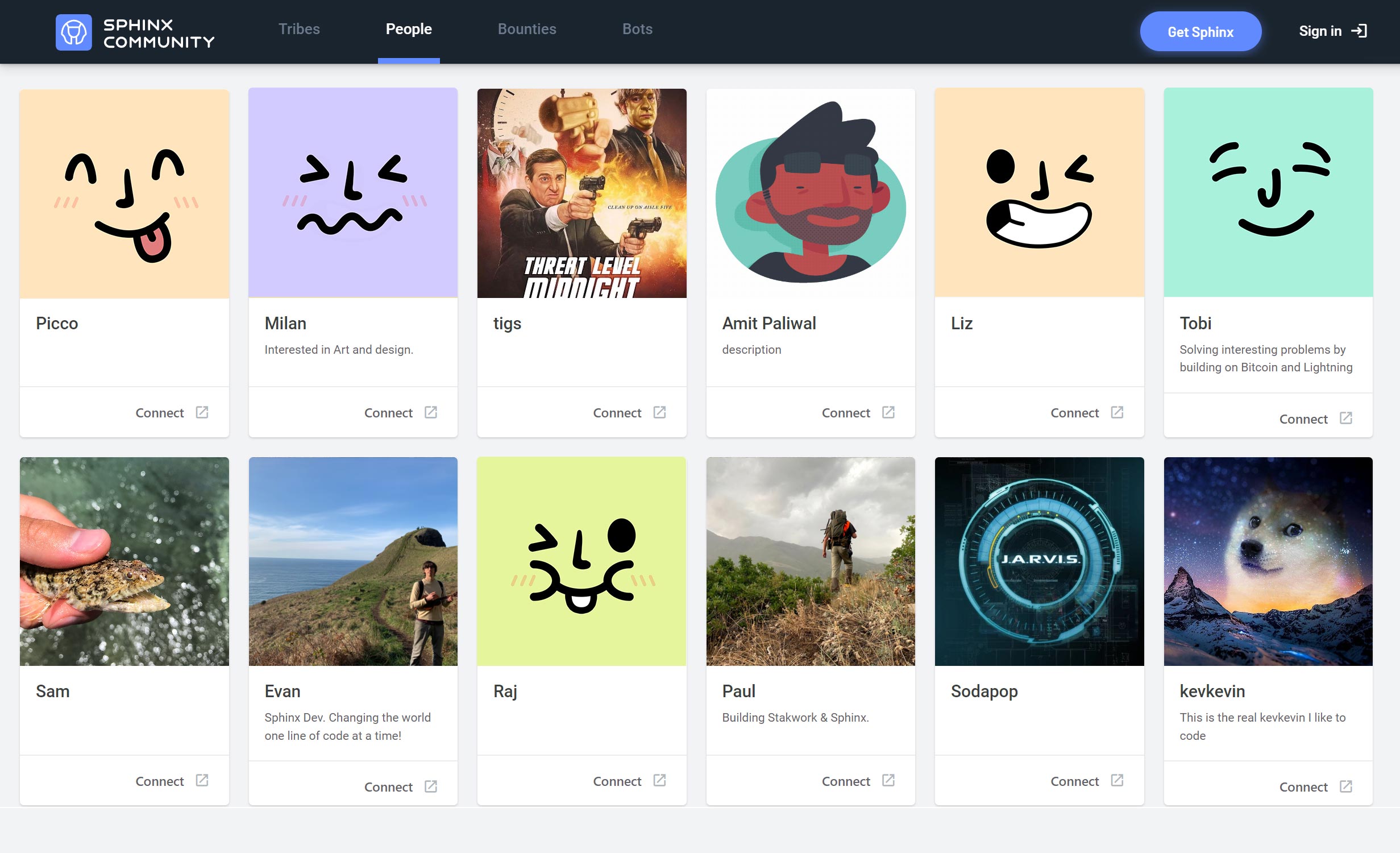 Placeholder images for People page · Issue #410 · stakwork/sphinx-tribes · GitHub