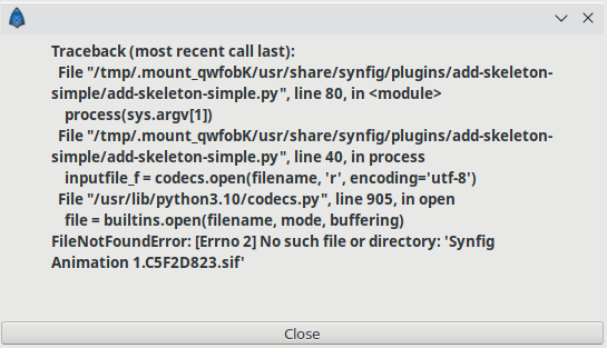 [1.4.4] Plug-ins system not working (Temporary Sif file not found) · Issue #2973 · synfig/synfig ...