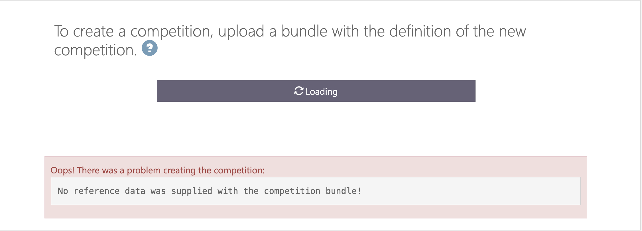 Competition Bundle Upload - No Reference data supplied · Issue #3024 · codalab/codalab ...