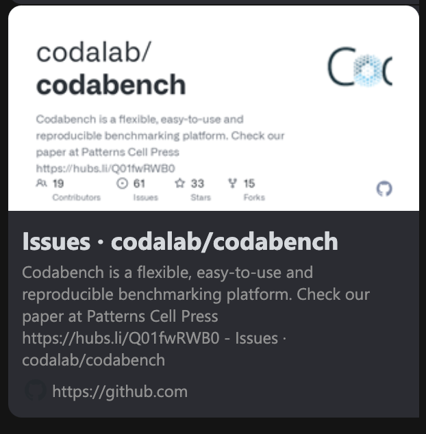 Meta Info in competition page · Issue #1050 · codalab/codabench · GitHub