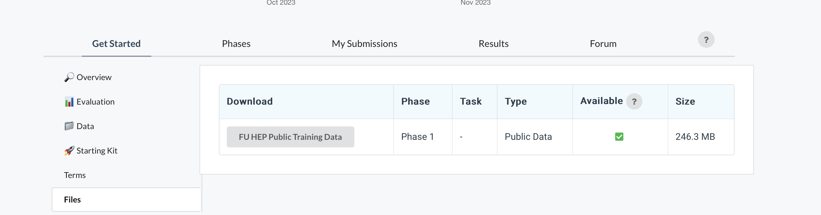 Files tab issues · Issue #1229 · codalab/codabench · GitHub