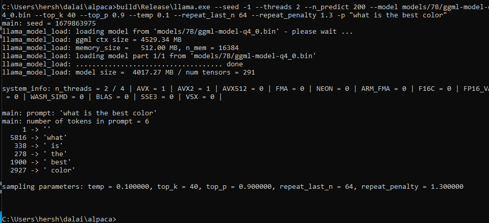 on windows the llama.exe quits in the middle · Issue #288 ...
