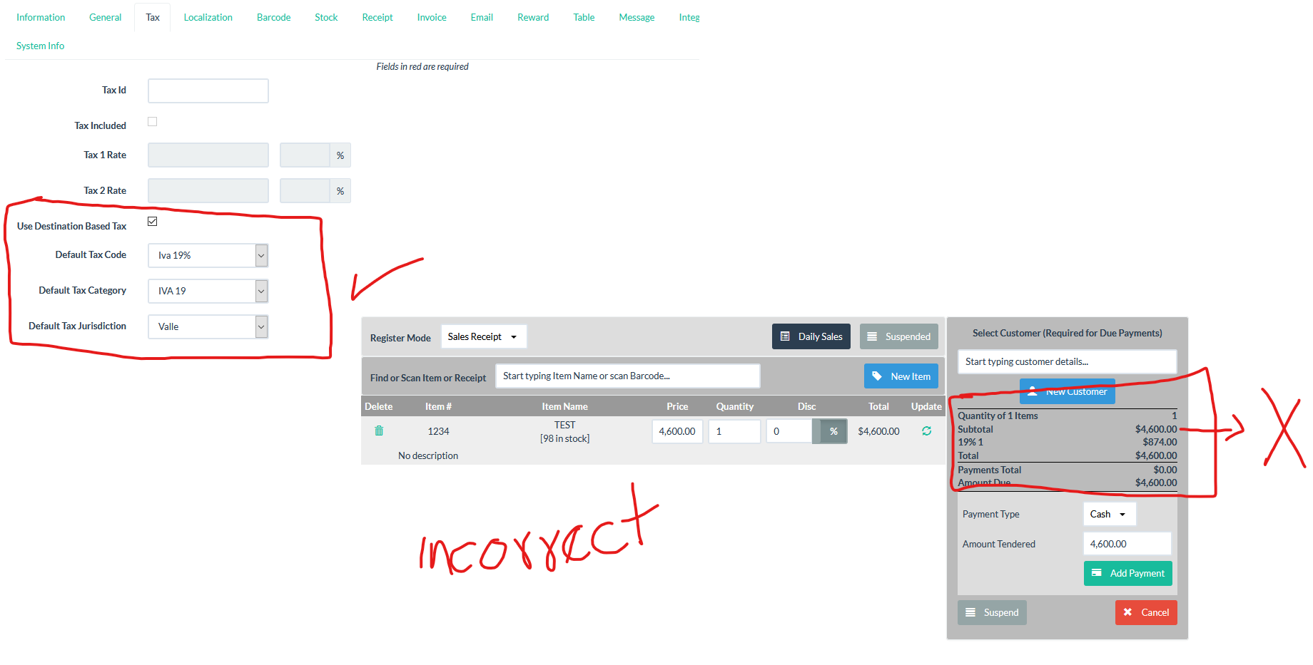 Subtotal error when Use Destination Based Tax · Issue #2771 · opensourcepos/opensourcepos · GitHub