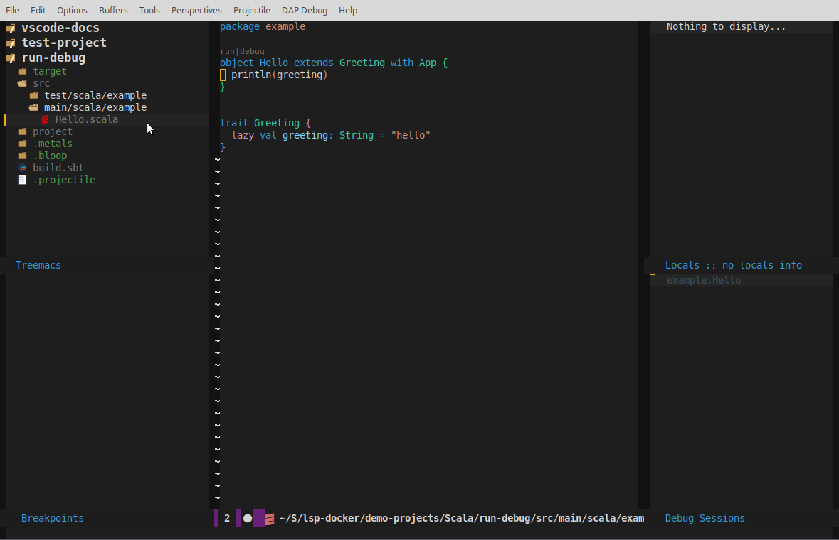 Feature Request : Support for scala in dap-mode · Issue #196 · emacs-lsp/dap-mode · GitHub