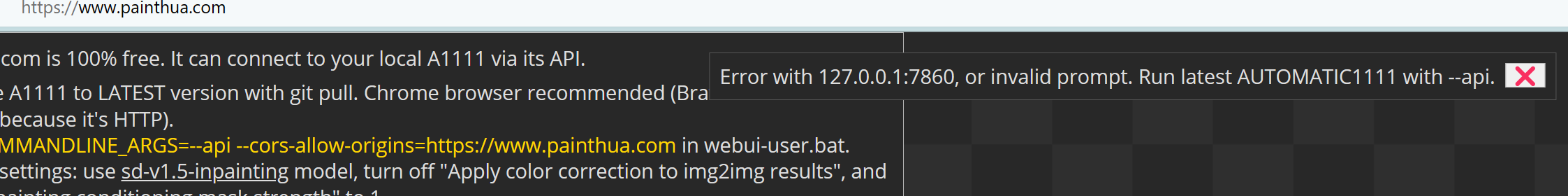 Outpainting reports an error problem · AUTOMATIC1111 stable-diffusion-webui · Discussion #10091 ...