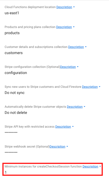createCheckoutSession min instances configuration not working · Issue #444 · invertase/stripe ...