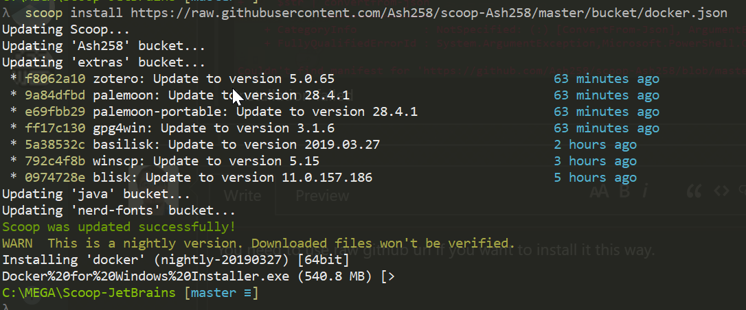 Can scoop install docker for windows? · Issue #3272 · ScoopInstaller/Scoop · GitHub