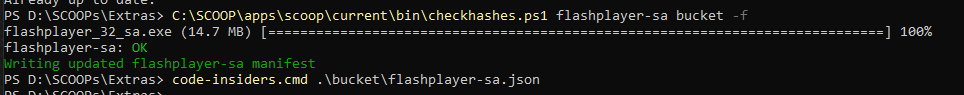 flashplayer-sa@32.0.0.314: hash check failed · Issue #3505 · ScoopInstaller/Extras · GitHub