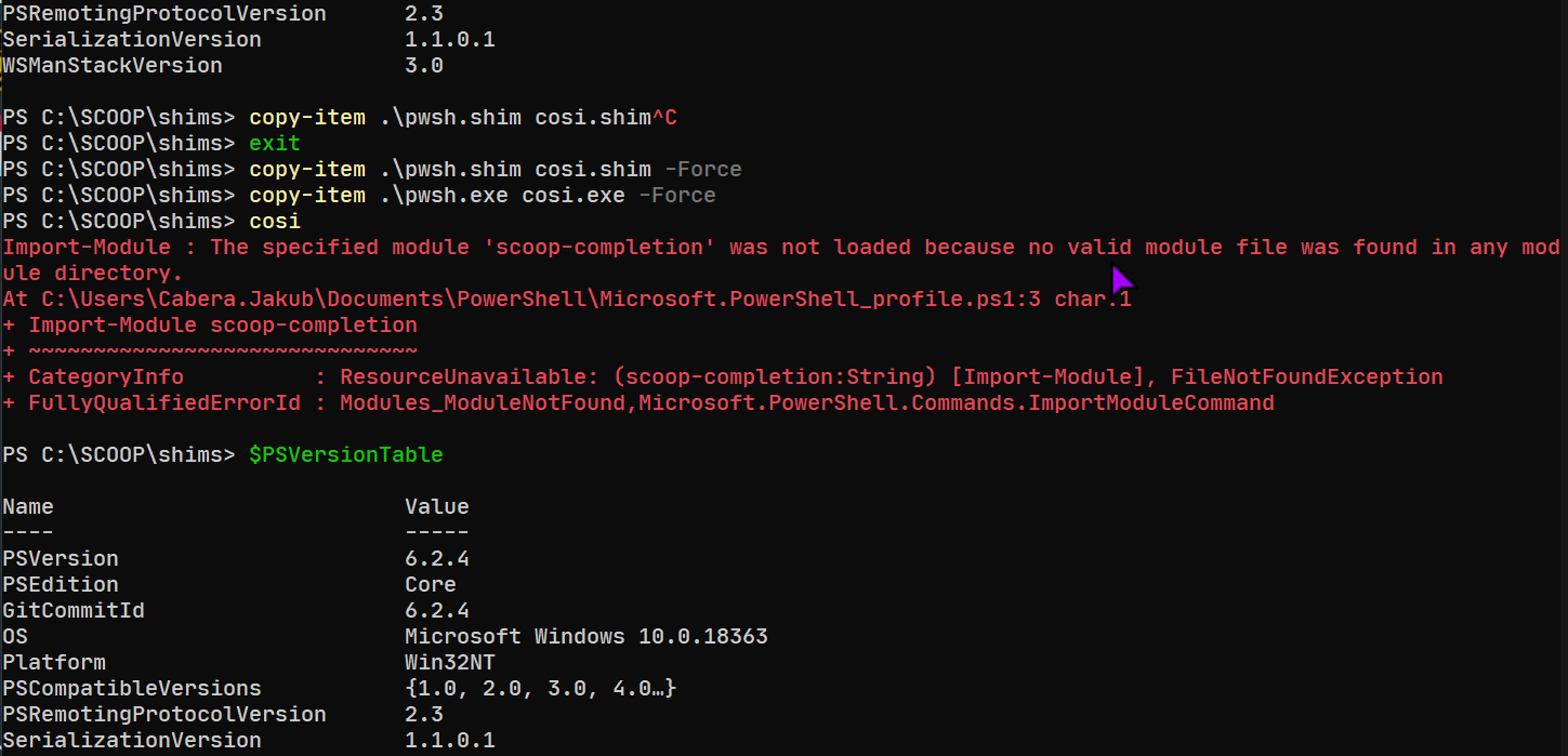 Scoop Shim Doesnt Pick Environment Powershell · Issue 3863 · Scoopinstallerscoop · Github
