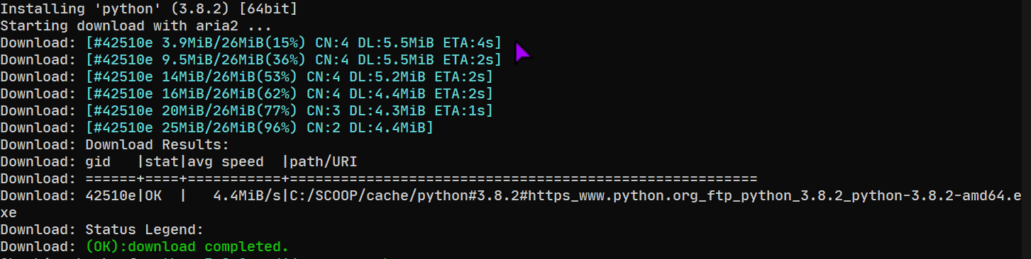 python@3.8.2: download via aria2 failed · Issue #852 · ScoopInstaller ...