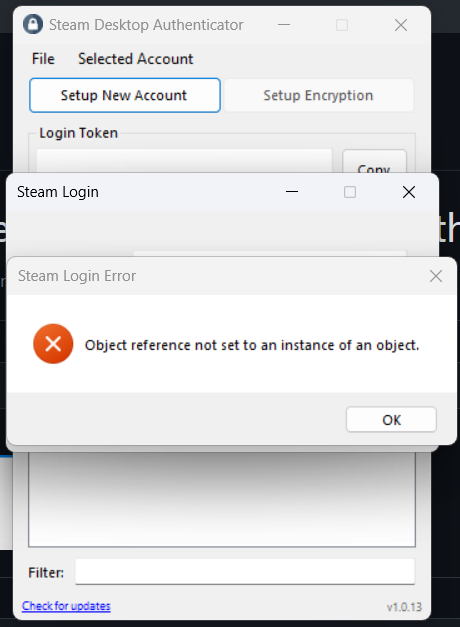 Object reference not set to an instance of an object · Issue #1004 · Jessecar96 ...