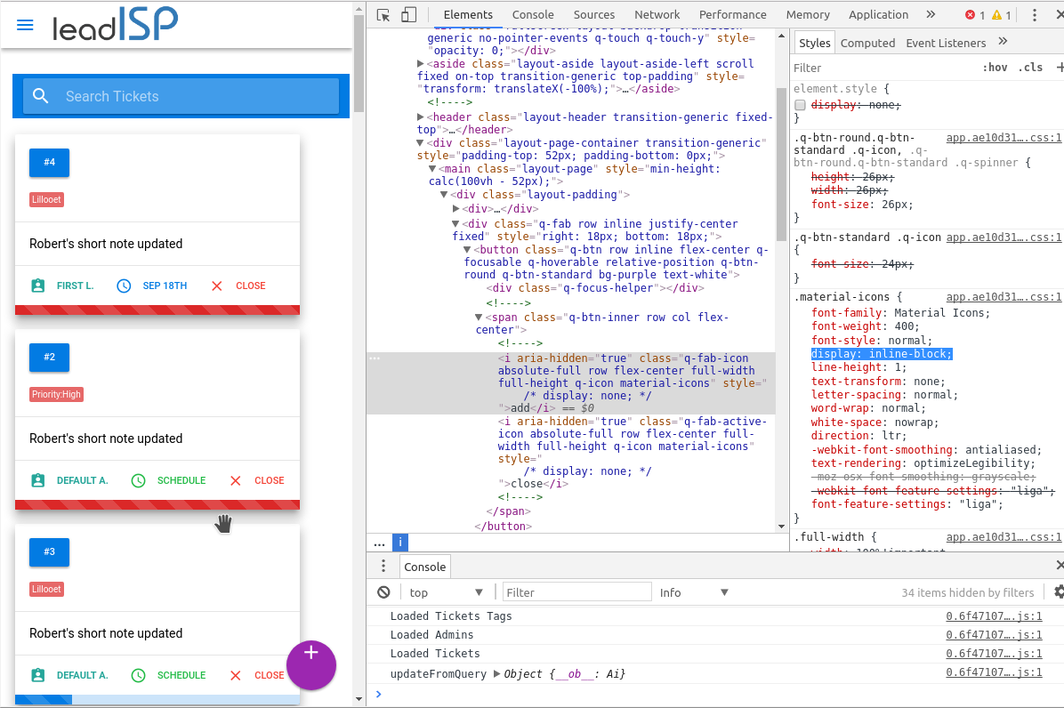 CSS issue in FAB · Issue #726 · quasarframework/quasar · GitHub
