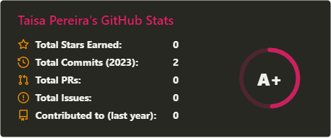 ttaisapereira (Taisa Pereira) · GitHub