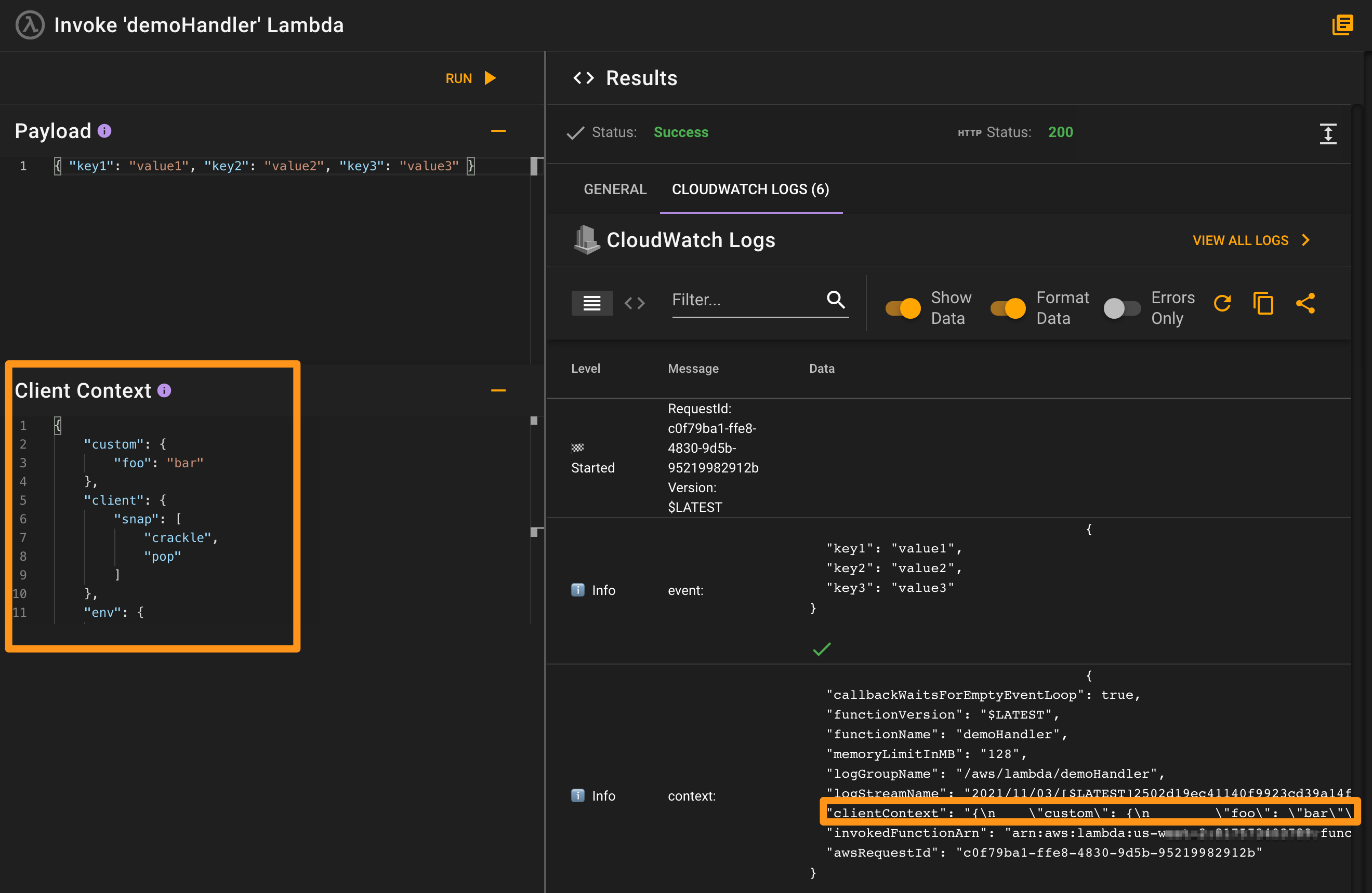 Use Lambda Clientcontext In Invoke · Issue 203 · Commandeer Open · Github