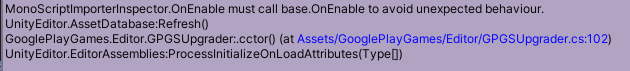 GooglePlayGames.Editor.GPGSUpgrader:.cctor() causing errors. · Issue #2870 · playgameservices ...
