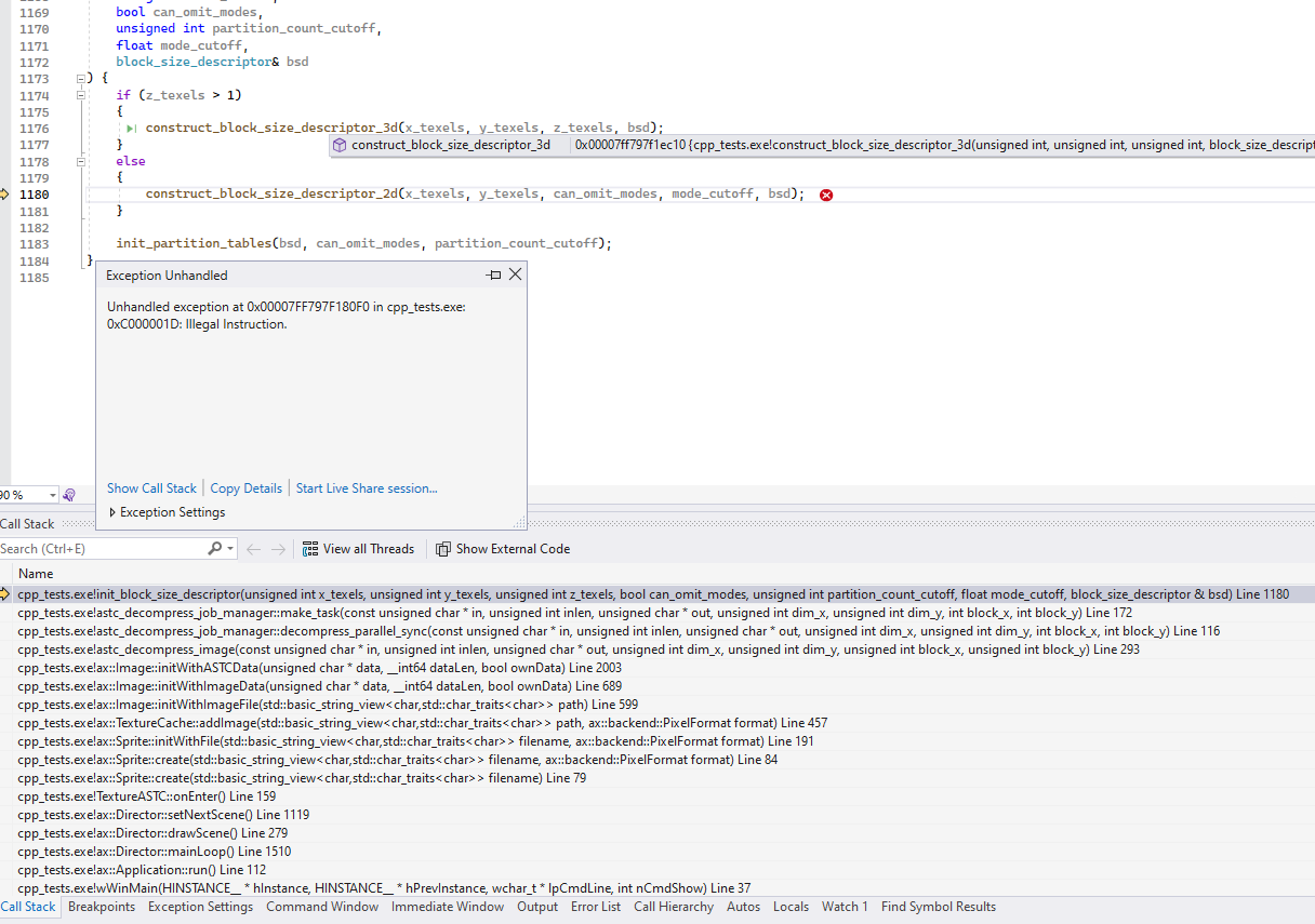 ISA_SIMD illegal instructions crashes on windows x64 · Issue #1381 · axmolengine/axmol · GitHub