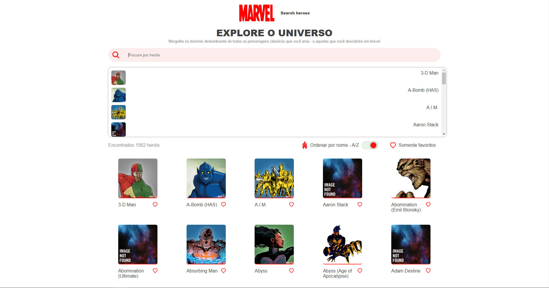 GitHub - anndross/marvel-heroes