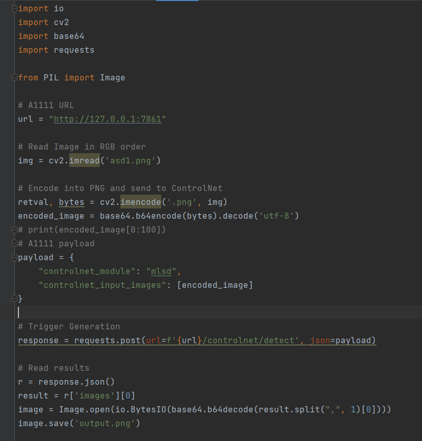 I want to call web AIP, but no matter how I manipulate controlnet, it ...