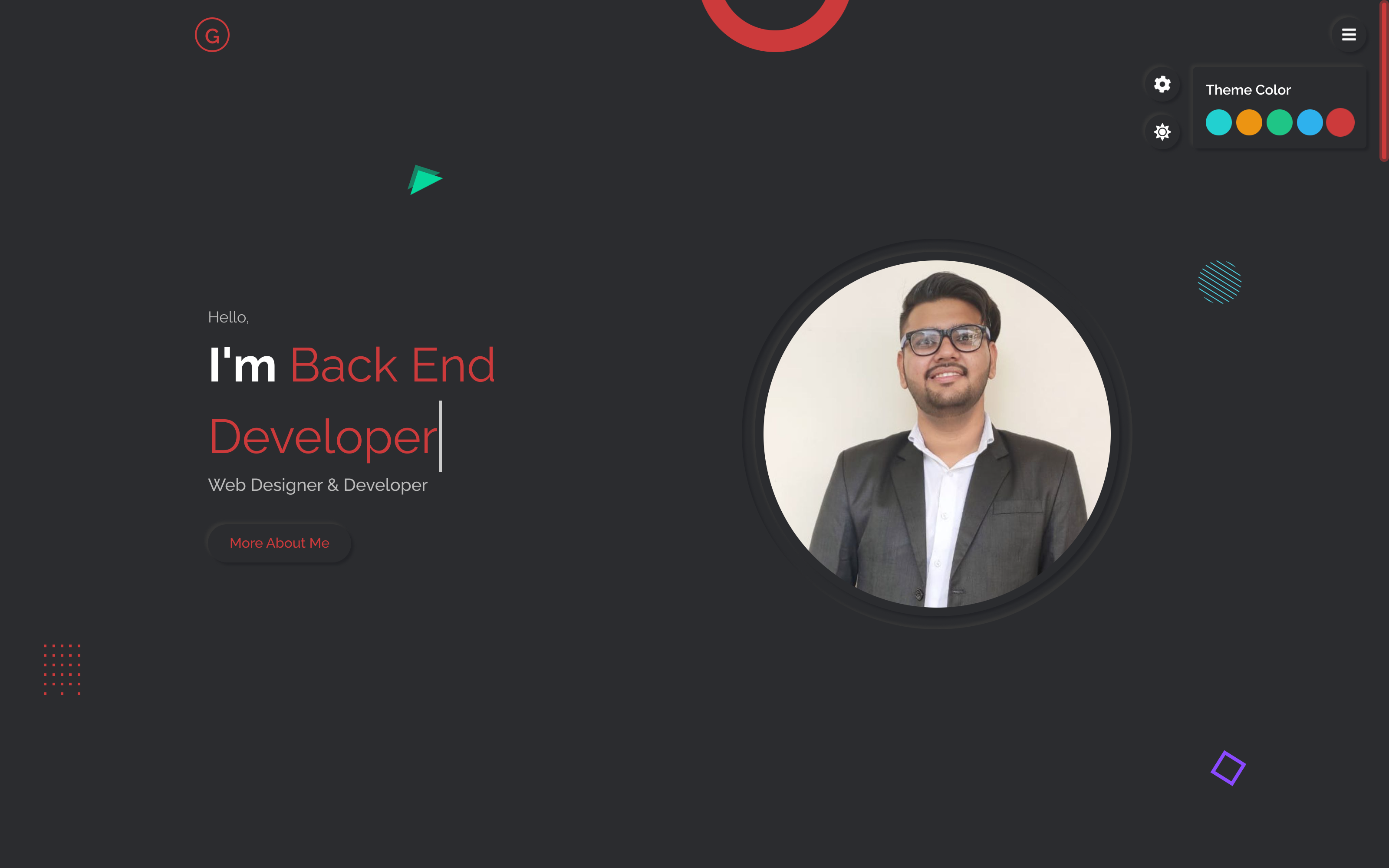 GitHub - web-god/personal-portfolio-css: A personal portfolio in css.