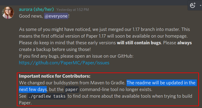 CONTRIBUTING.md · Issue #5922 · PaperMC/Paper · GitHub