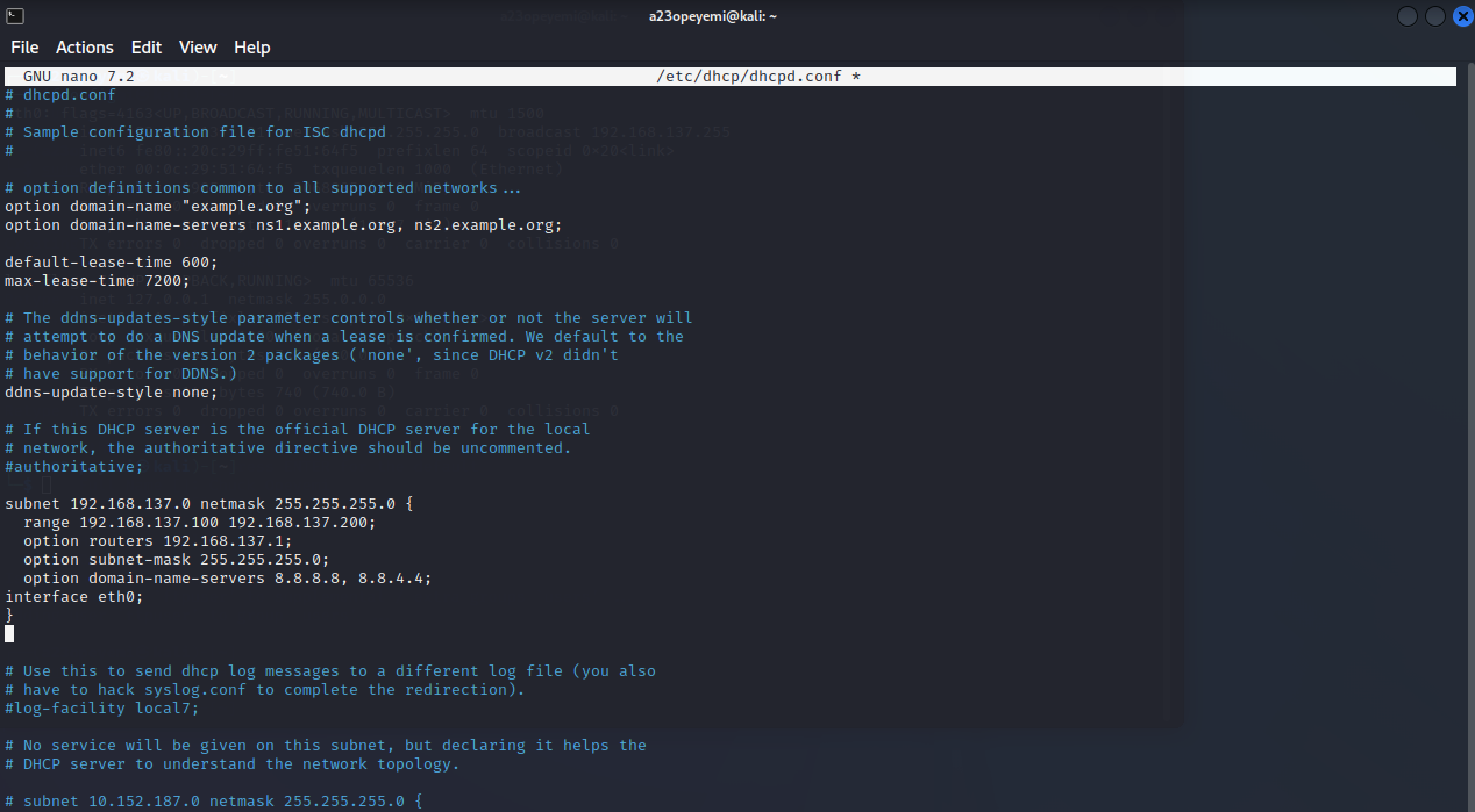 GitHub - OpeyemiAzeez/DHCP-Configuration-on-Kali-Linux