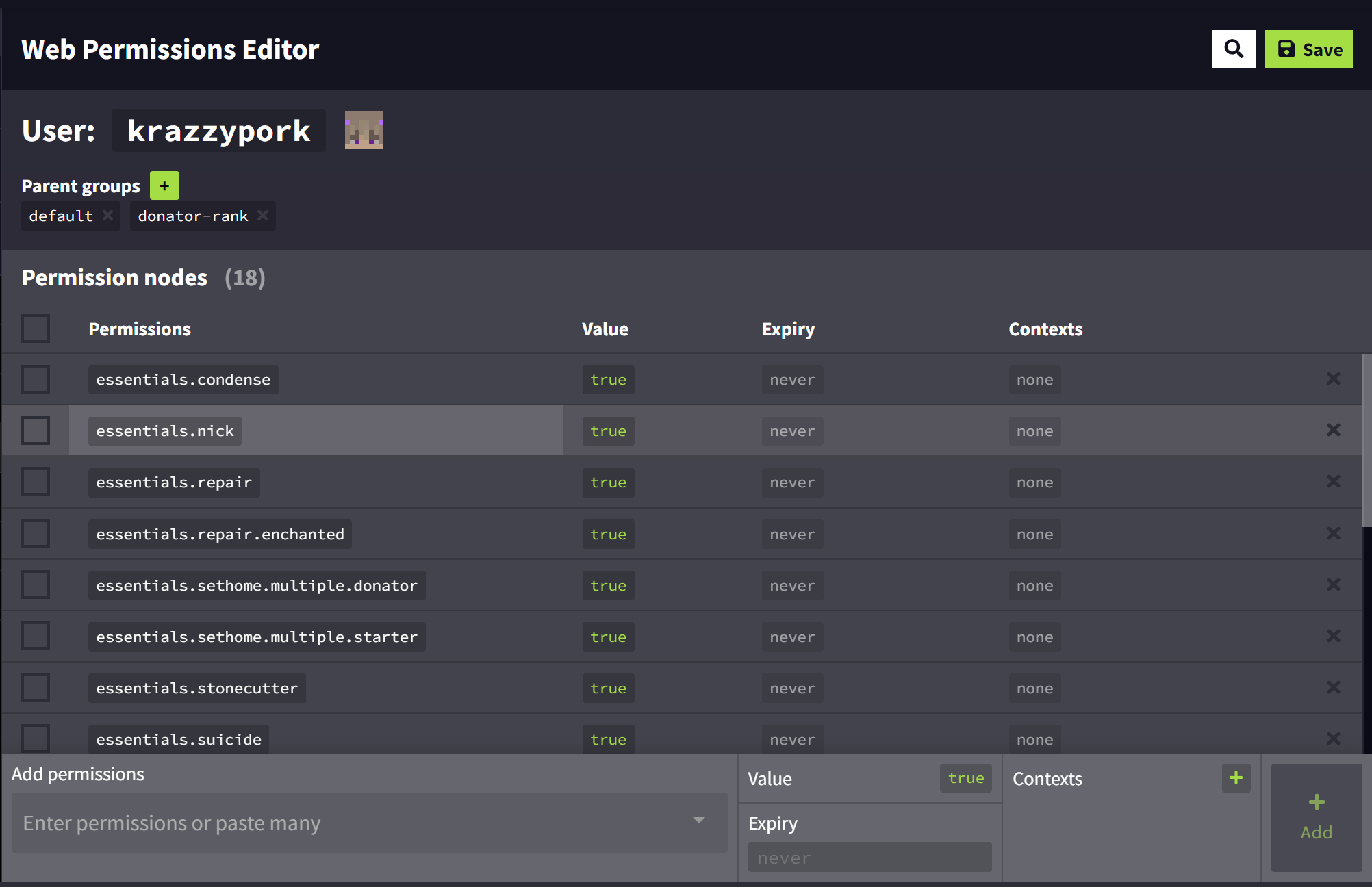 essentials.repair and essentials.repair.enchanted not working when applied with luck perms ...