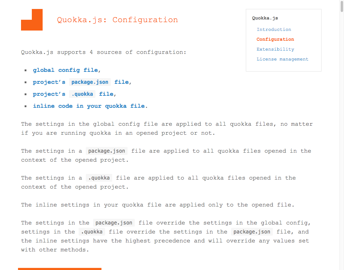 Improve the docs styling · Issue #259 · wallabyjs/quokka · GitHub