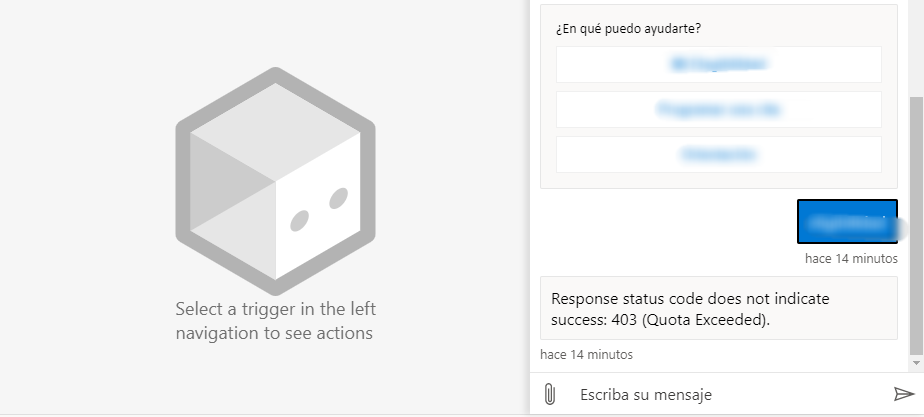 Response status code does not indicate success: 403 (Quota Exceeded). LUIS Standrad Plan · Issue ...