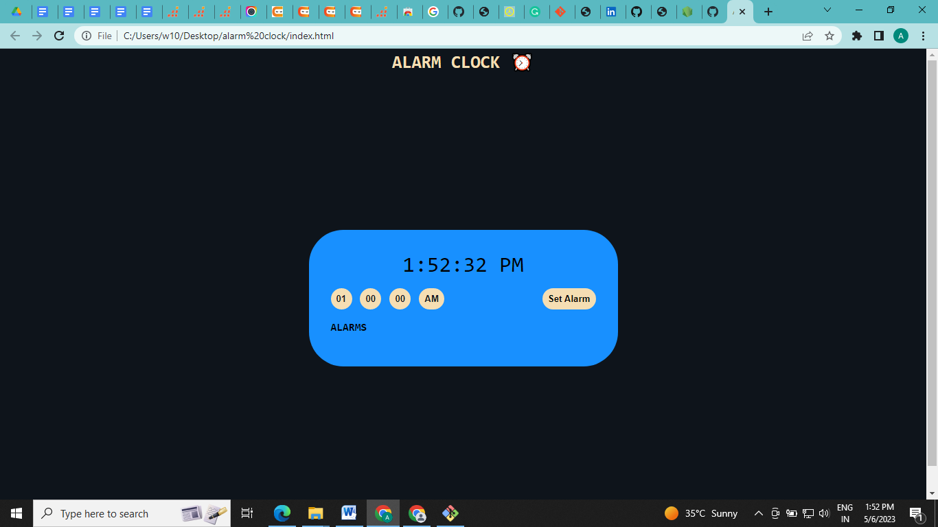 Github Mrdpkydv Alarm Clock Alarm Clock