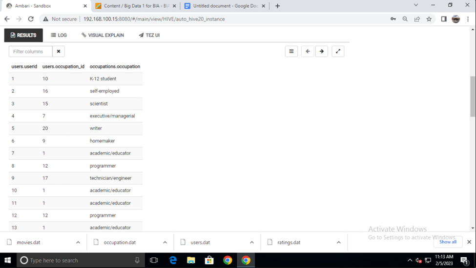 GitHub - GiaBaoTranAnalyst/Hive-Zippelin-HDFS-User-Occupation-and-Movies-Ratings-Data-Exploration