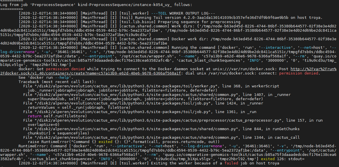 Example run -> docker: Got permission denied · Issue #365 · ComparativeGenomicsToolkit/cactus ...