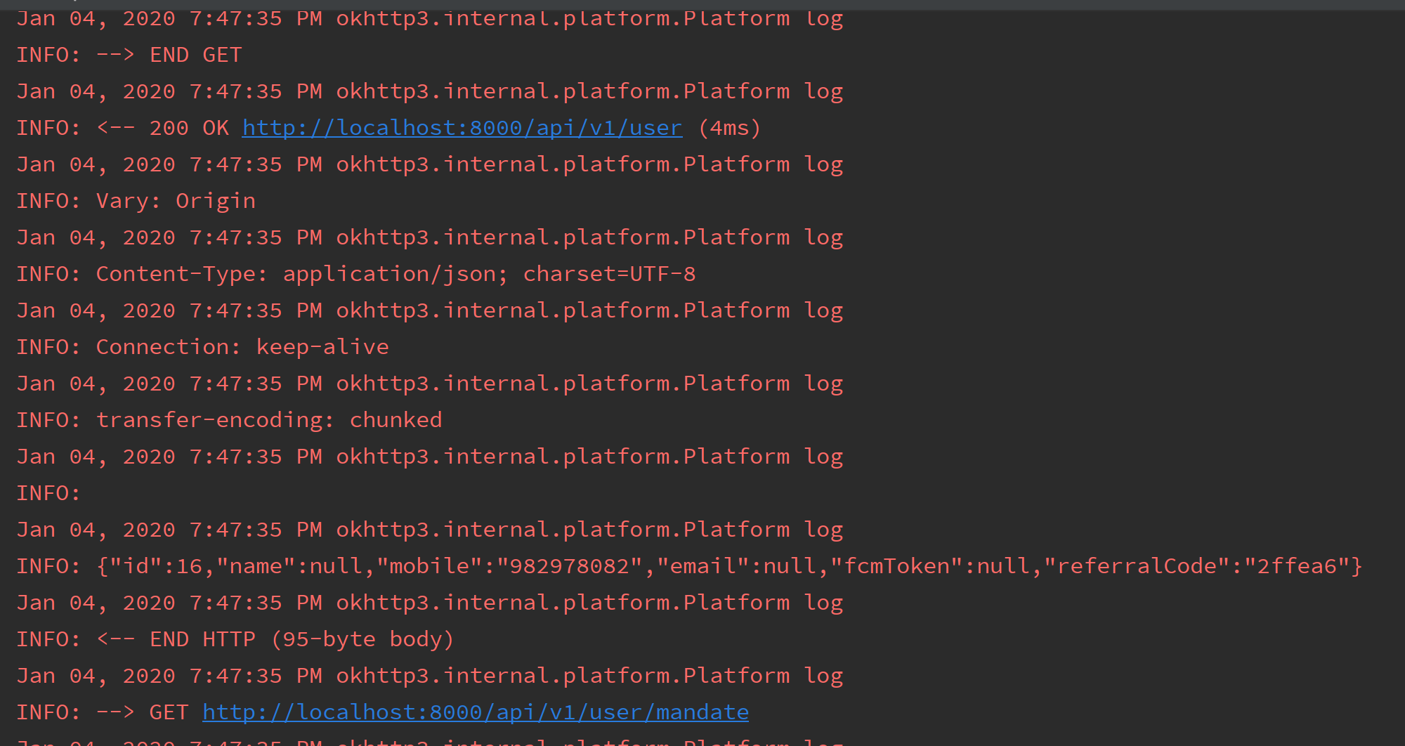 Is there a way to make logging less verbose? · Issue #5694 · square/okhttp · GitHub
