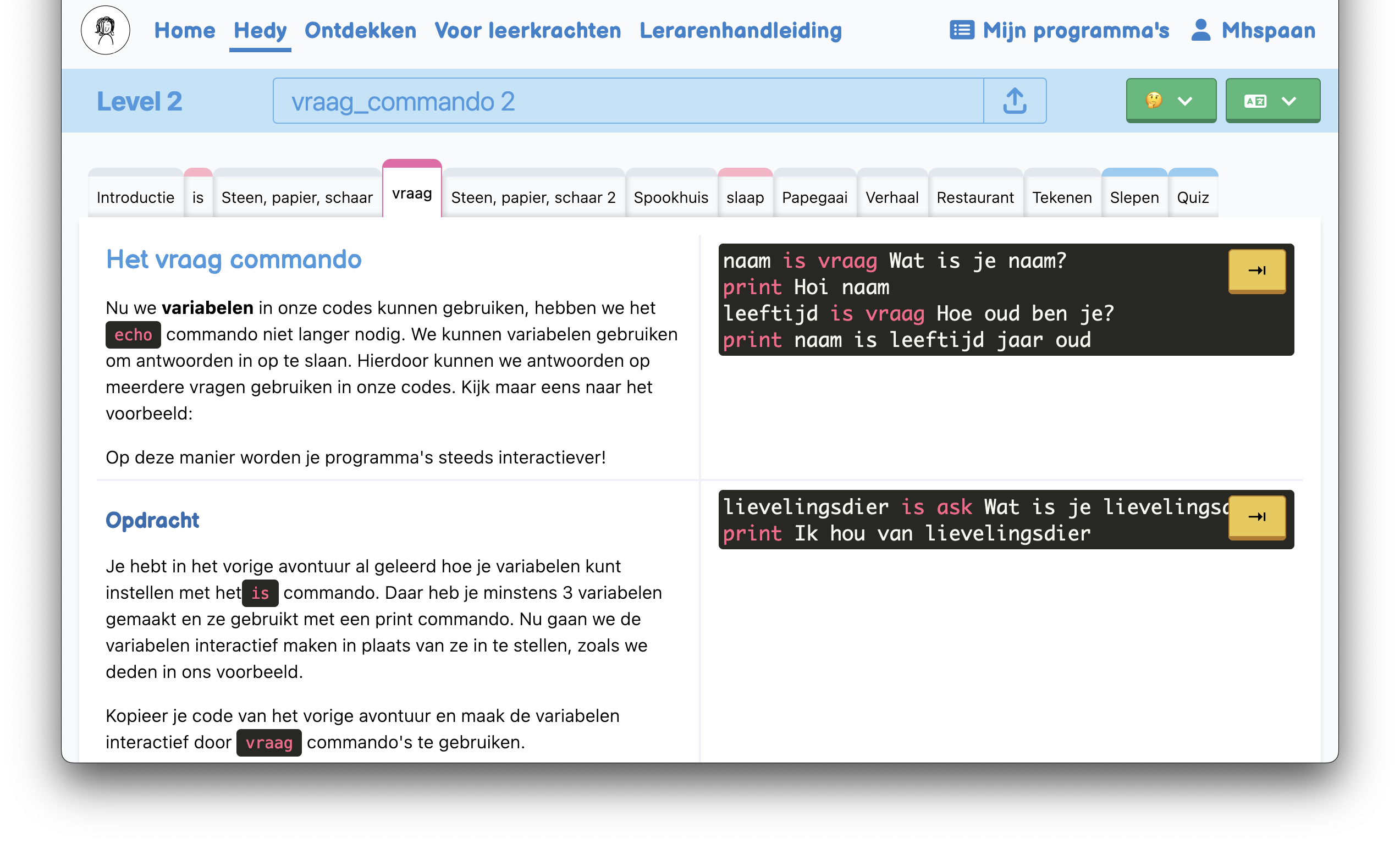 [CONTENT] is ask is not localized · Issue #4516 · hedyorg/hedy · GitHub
