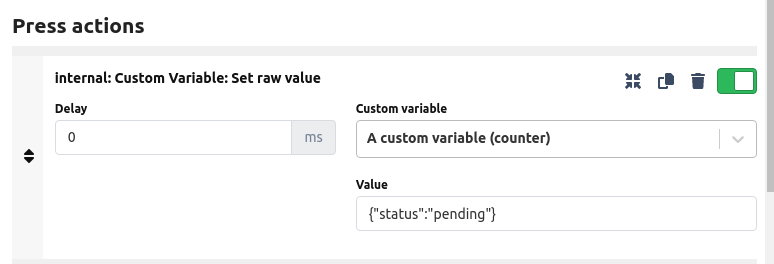 Set a variable on a specific step · Issue #2481 · bitfocus/companion · GitHub