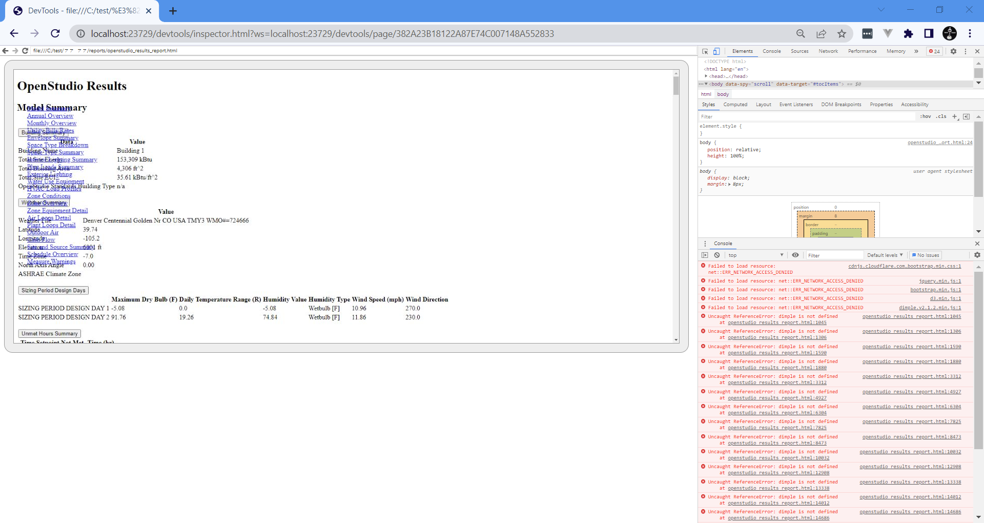 Network access blocked in reporting measures · Issue #503 · openstudiocoalition ...