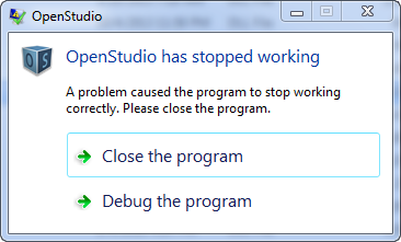 OS App crashes on exit · Issue #2921 · NREL/OpenStudio · GitHub