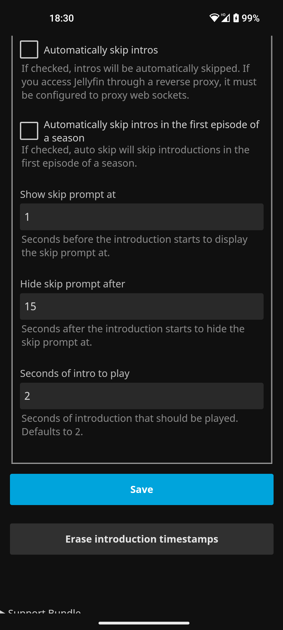 Have skip intro button appear for the duration of the intro · Issue #188 · ConfusedPolarBear ...