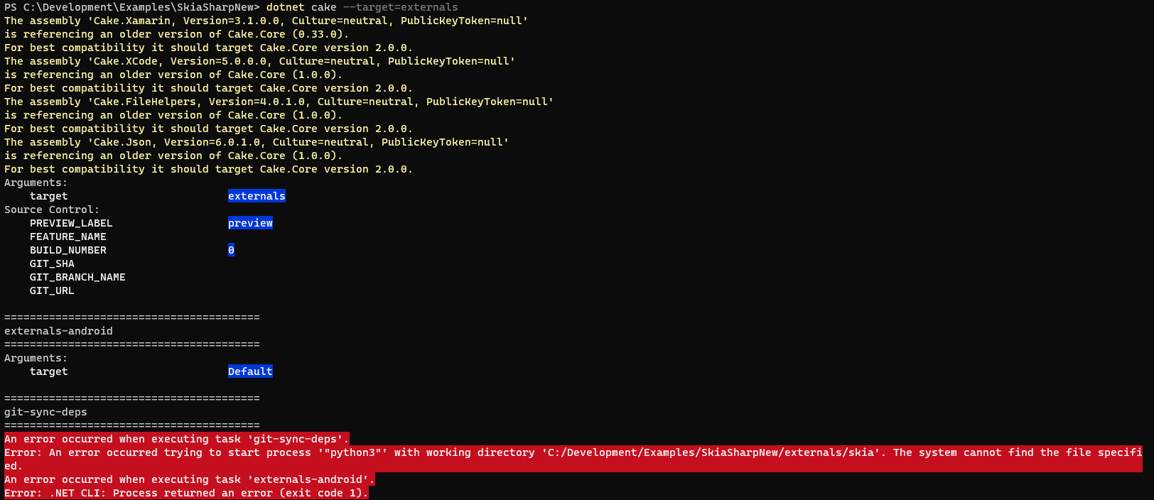 Cannot compile native Skia, python3 does not exist. · Issue #2674 · mono/SkiaSharp · GitHub