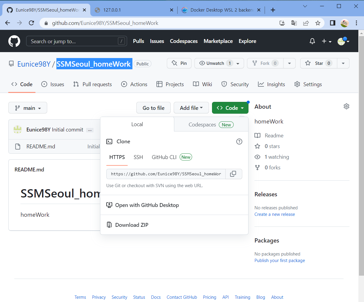 GitHub - Eunice98Y/SSMSeoul_homeWork: homeWork