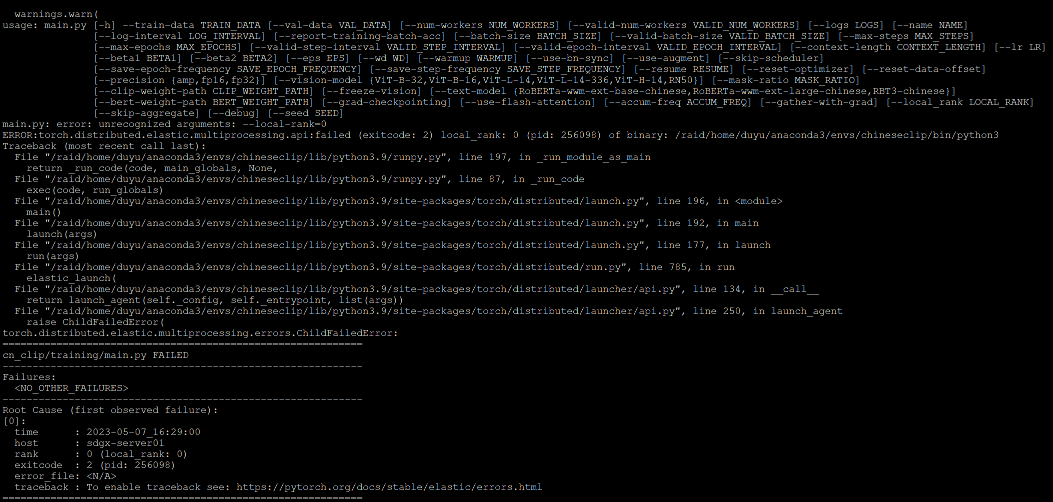 bash run_scripts/muge_finetune_vit-b-16_rbt-base.sh ${DATAPATH}时出错 · Issue #97 · OFA-Sys/Chinese ...