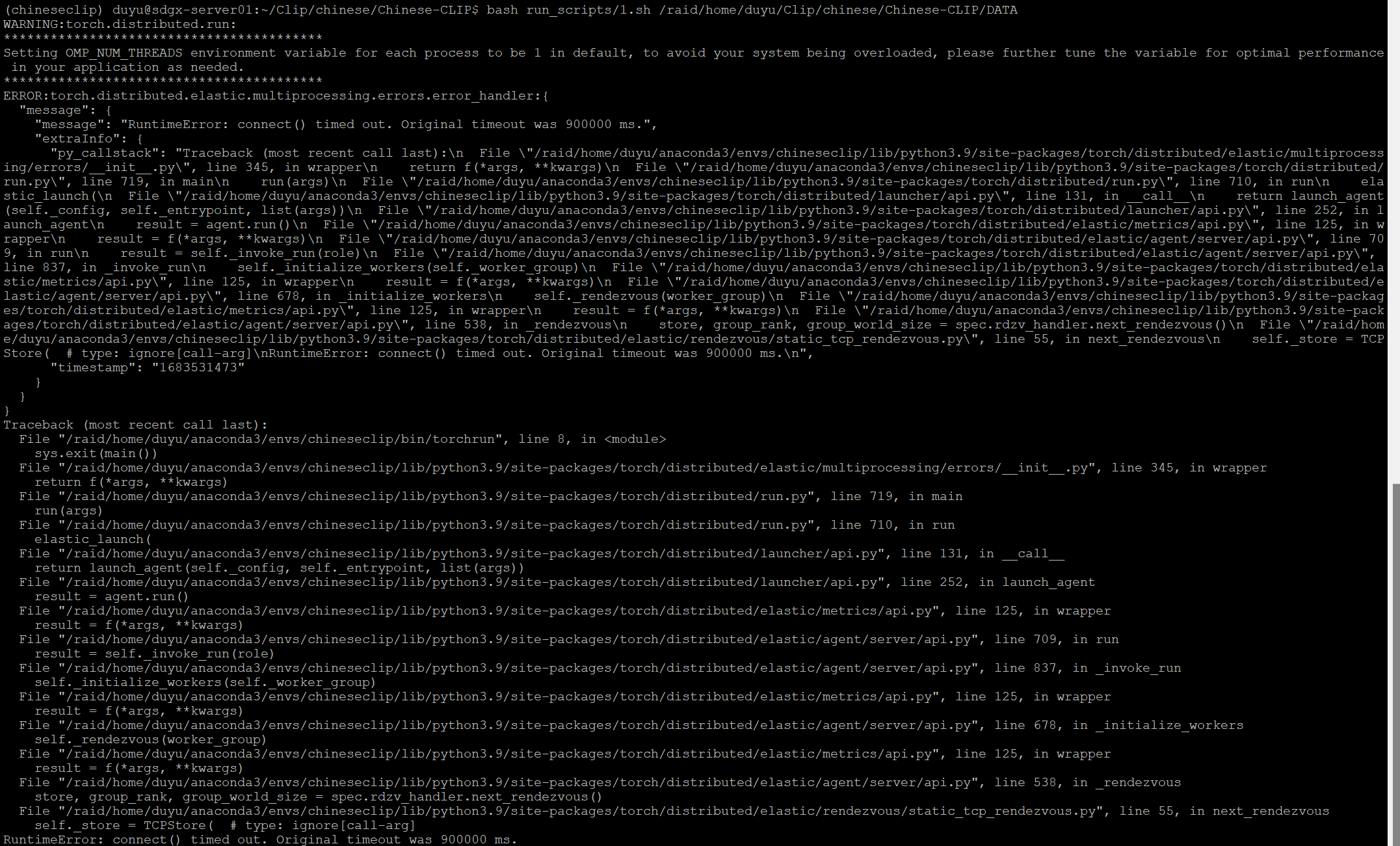 bash run_scripts/muge_finetune_vit-b-16_rbt-base.sh ${DATAPATH}时出错 · Issue #97 · OFA-Sys/Chinese ...