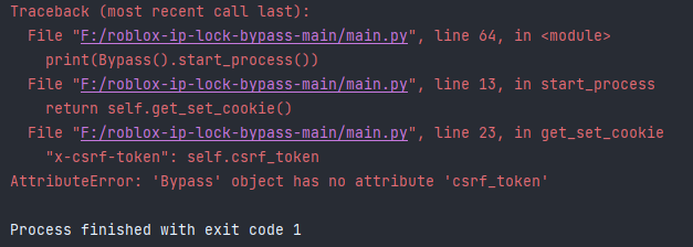 I get a bunch of errors · Issue #1 · efenatuyo/roblox-ip-lock-bypass · GitHub