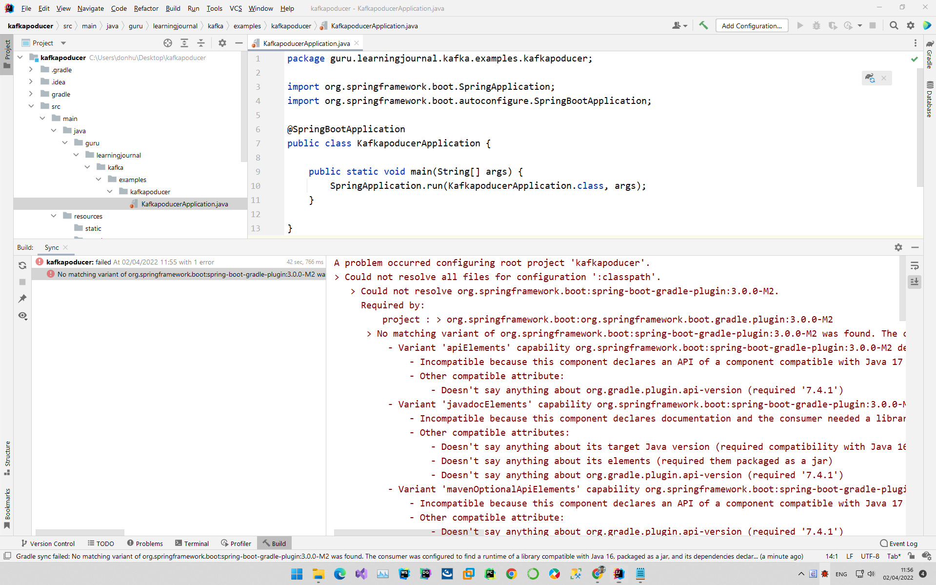 Incompatible version of Gradle and JDK 18 cause error at start step. · Issue #887 · spring-io ...