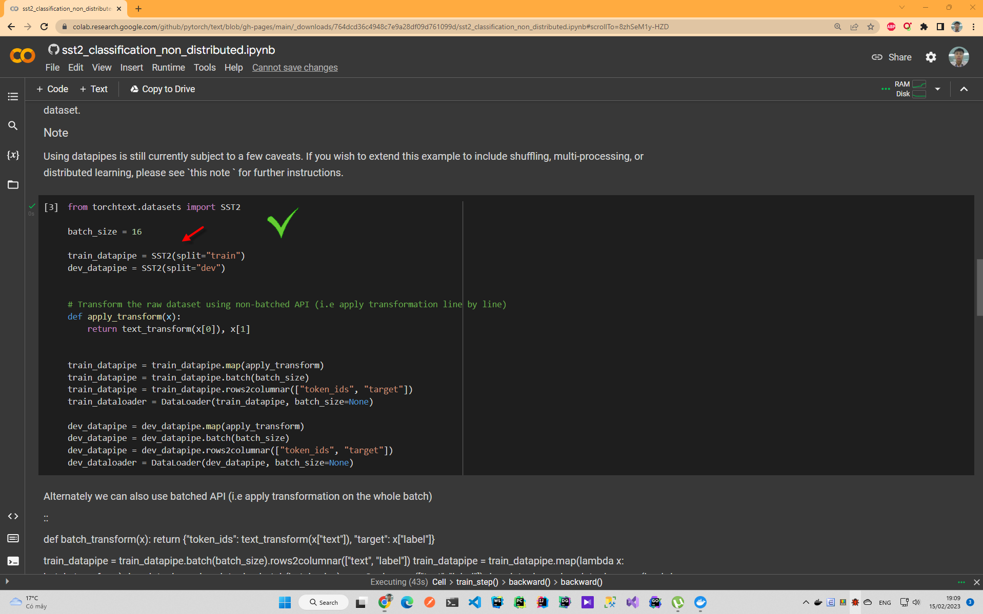 Question Tutorial Not Work · Issue 2058 · Pytorch Text · Github