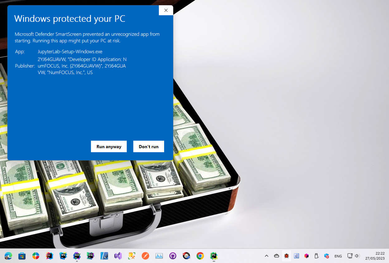 Windows installer - missting sign certificate · Issue #660 · jupyterlab ...