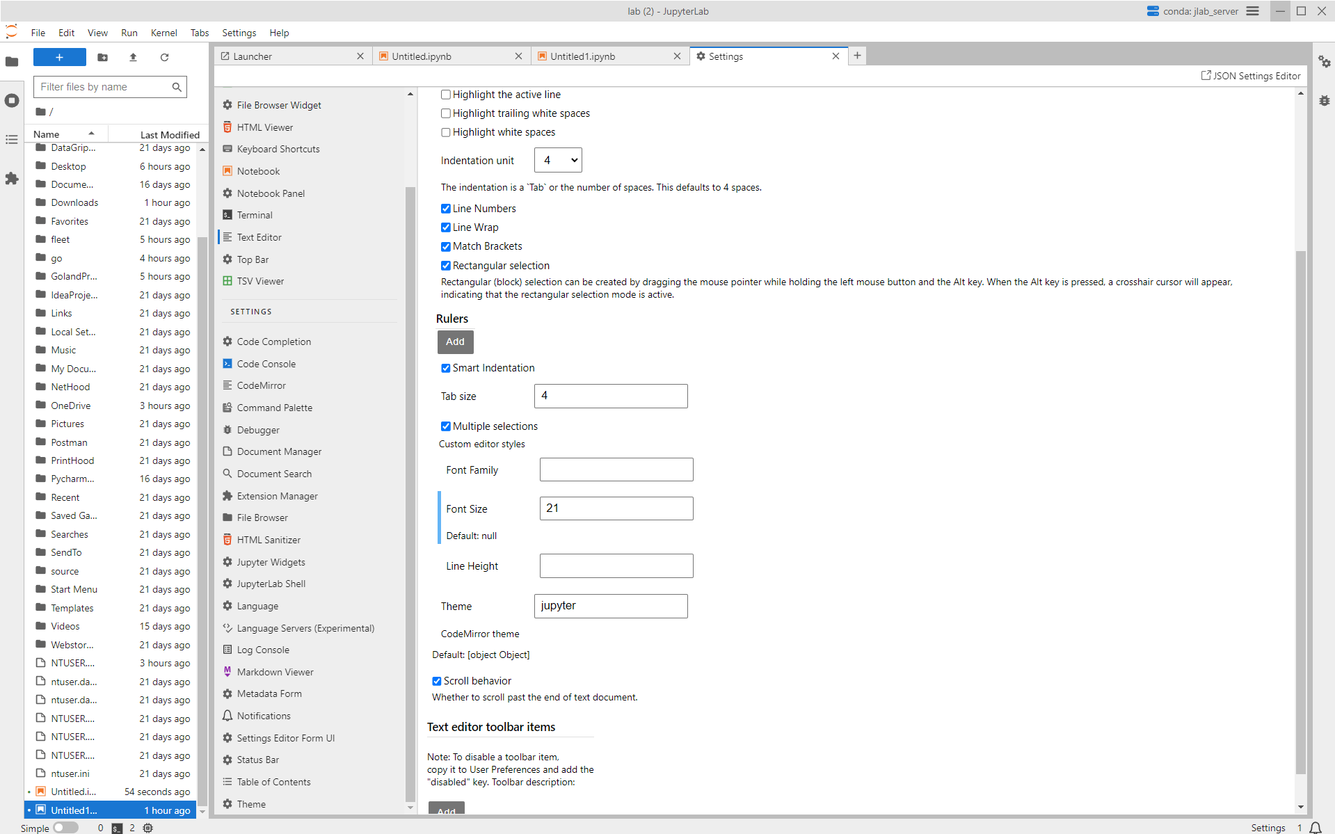 Can't change font · Issue #451 · jupyterlab/jupyterlab-desktop · GitHub