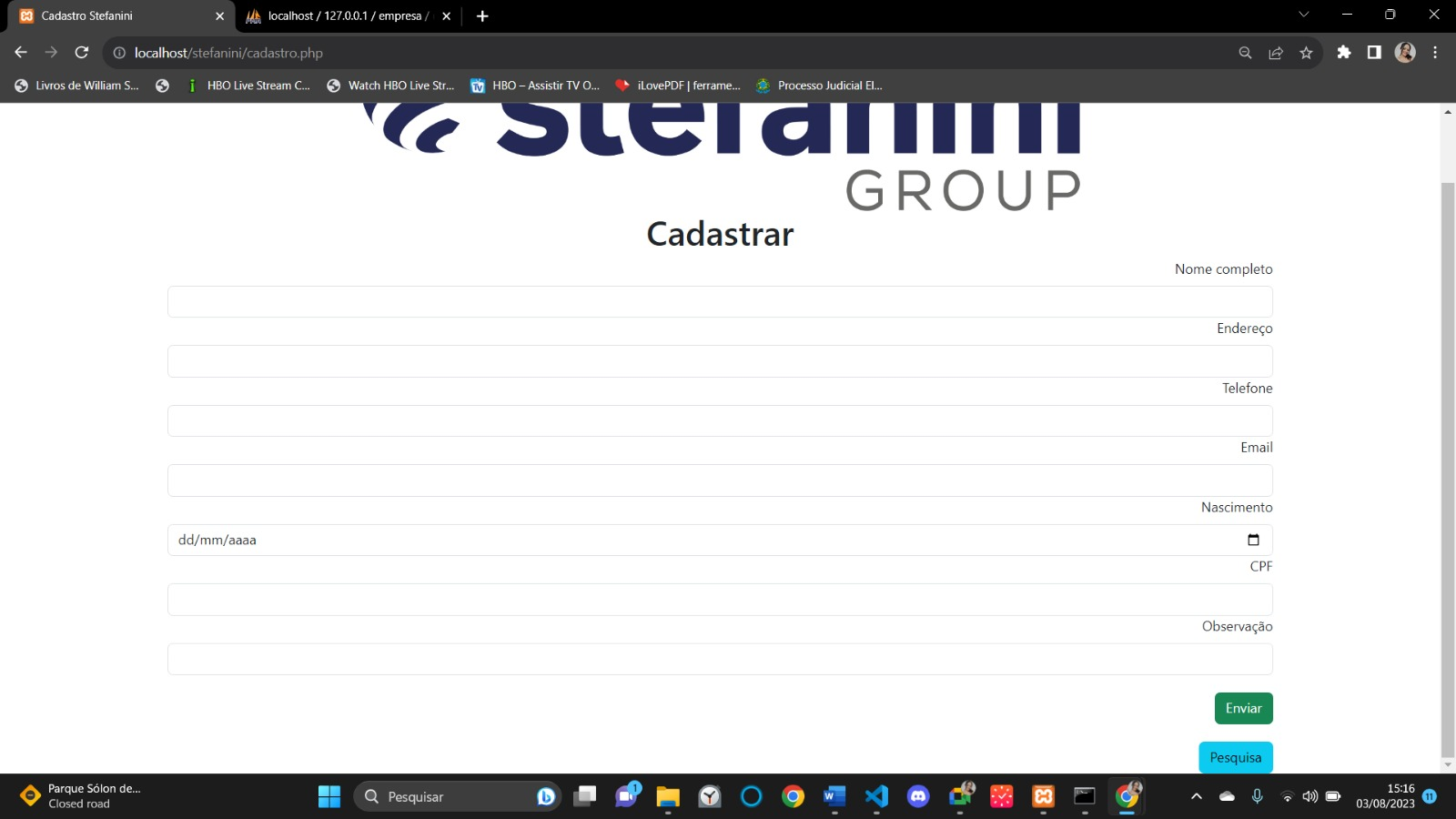 GitHub - tatianambmorais/CRUD-PHP: Meu primeiro CRUD em php, fruto de um desafio técnico para ...