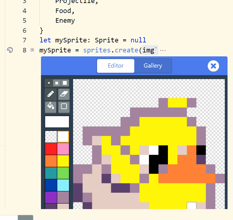 Issues with Monaco Sprite Editor · Issue #470 · microsoft/pxt-arcade · GitHub