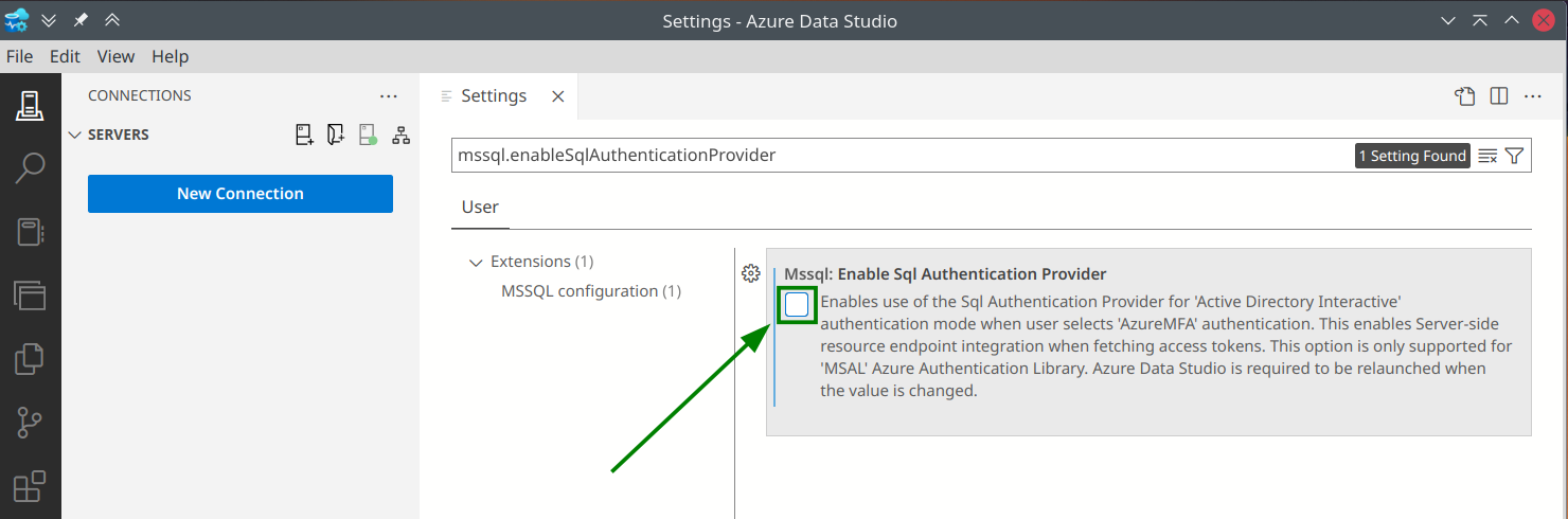 User account not found in MSAL cache on Linux · Issue #17744 · microsoft/vscode-mssql · GitHub