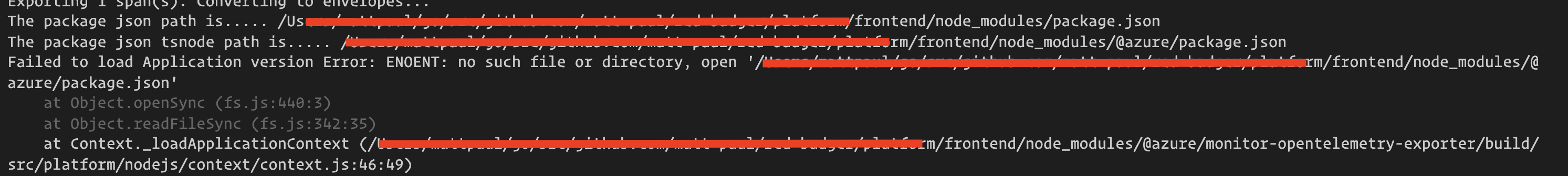 Failed To Load Application Version · Issue 44 · Microsoft Opentelemetry Azure Monitor Js · Github